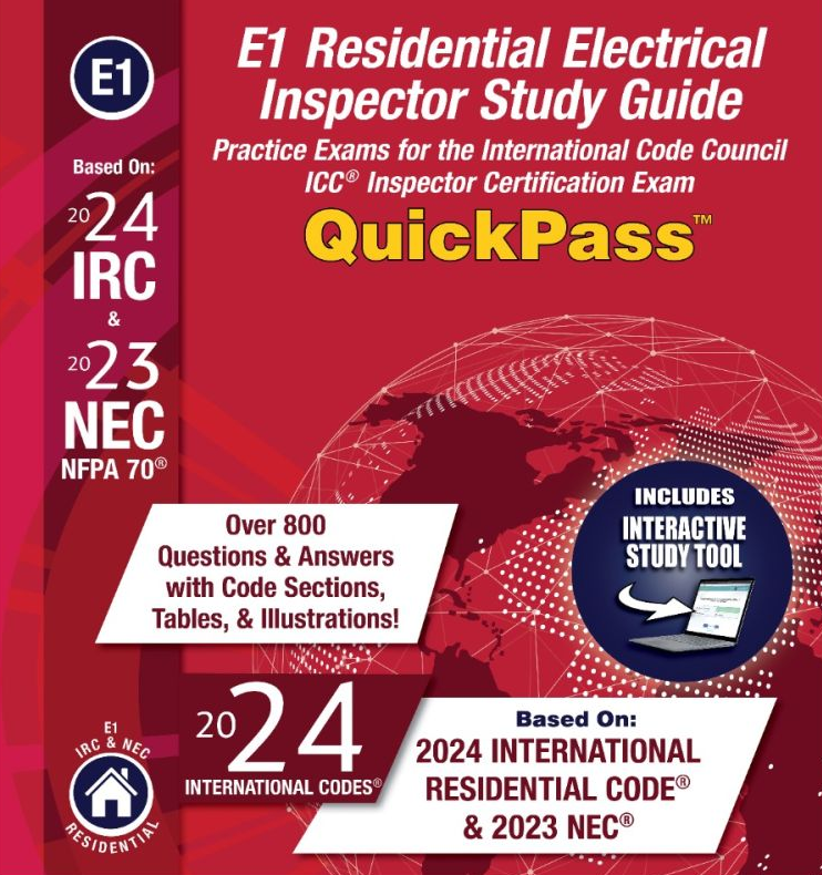 E1 Residential Electrical Inspector Study Guide Based On 2024 IRC ...